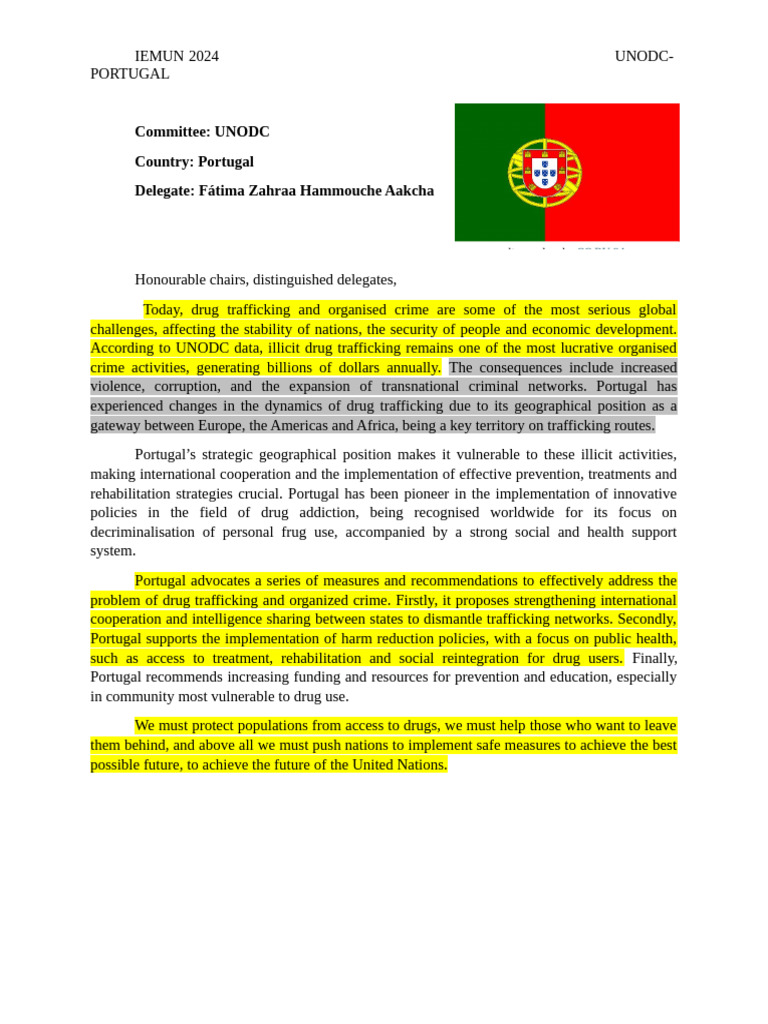 Position Paper Portugal | PDF