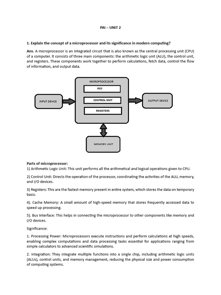 PAI Unit 2 Standard Solutions | PDF | Central Processing Unit | Pointer (Computer Programming)