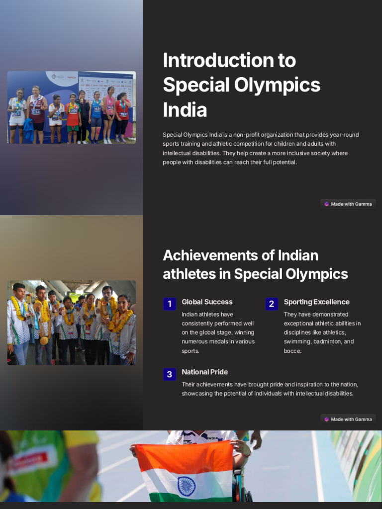 Introduction To Special Olympics India | PDF