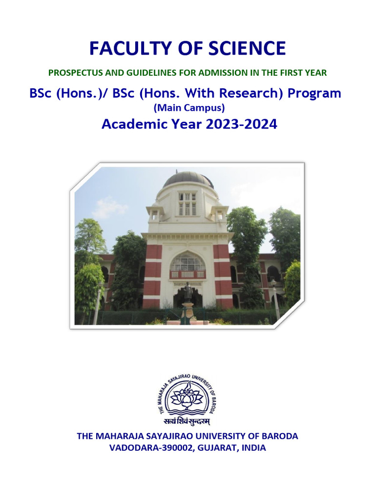 BSC HONS Prospectus 2023 2024 | PDF | University And College Admission ...