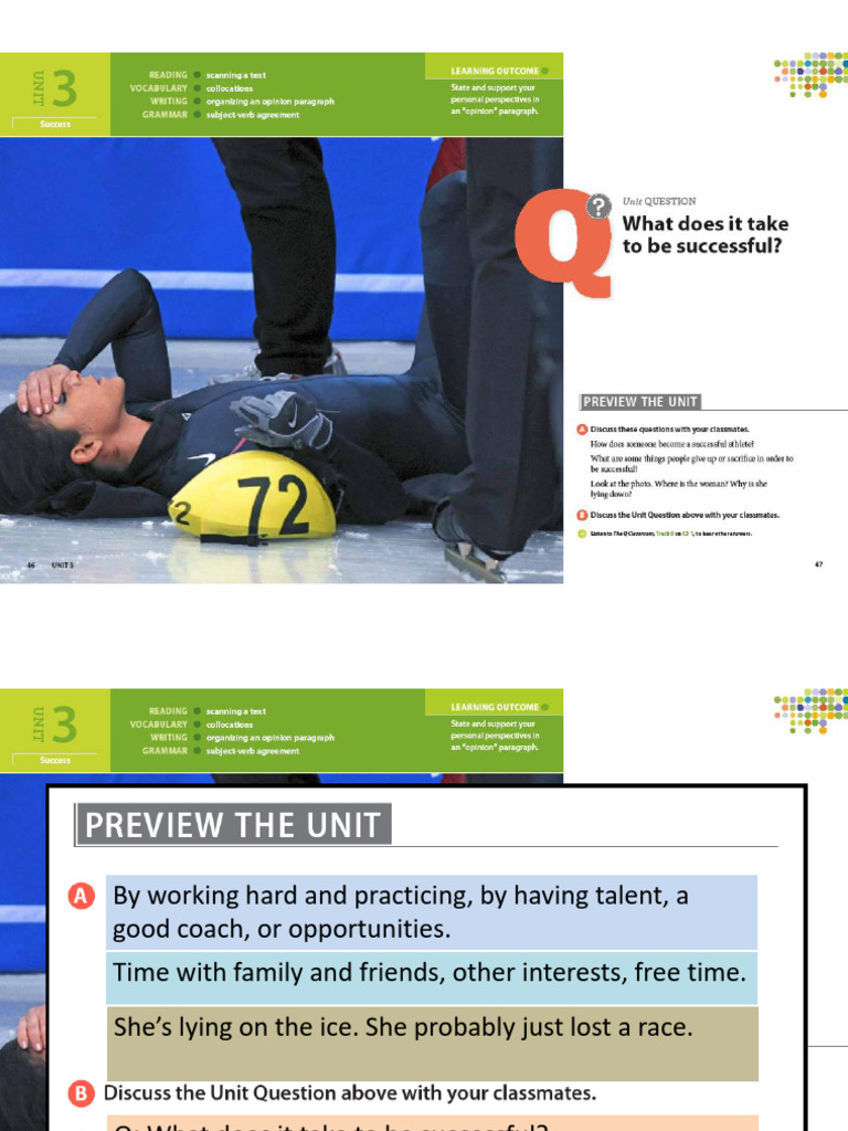 RW3 - U03 Skills For Success | PDF | Plural | Linguistic Morphology