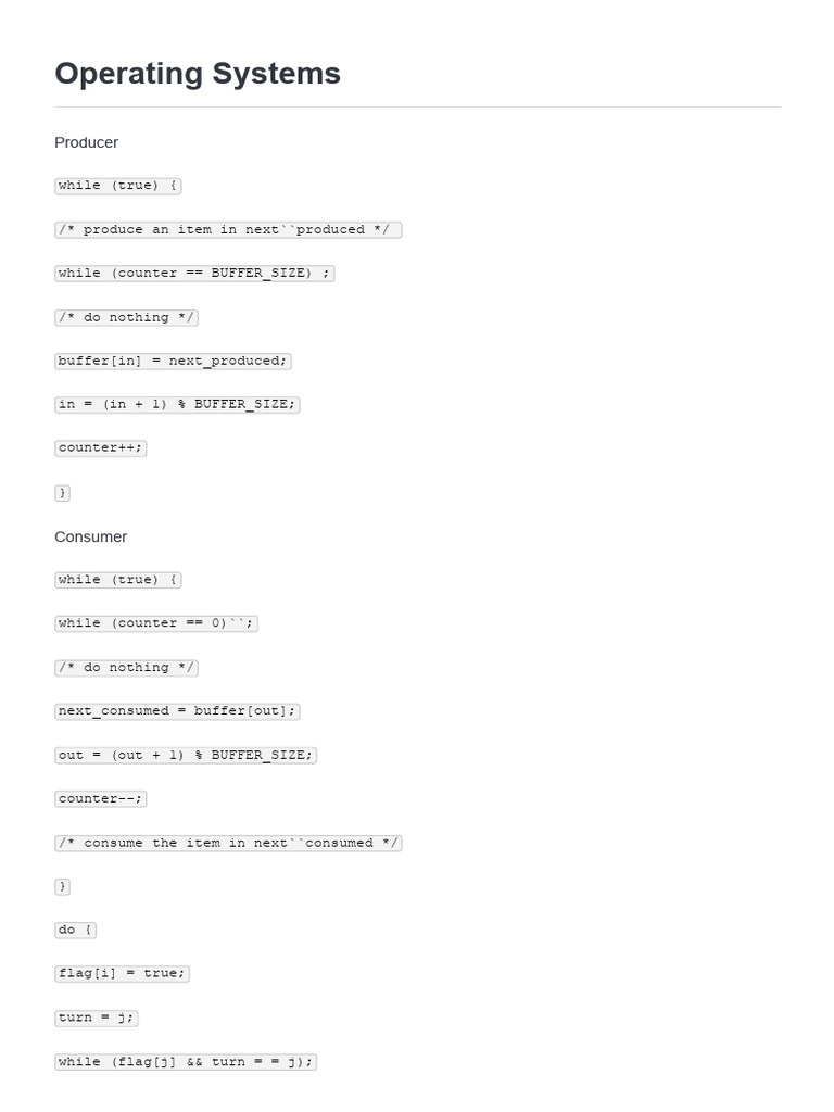 Operating Systems | PDF