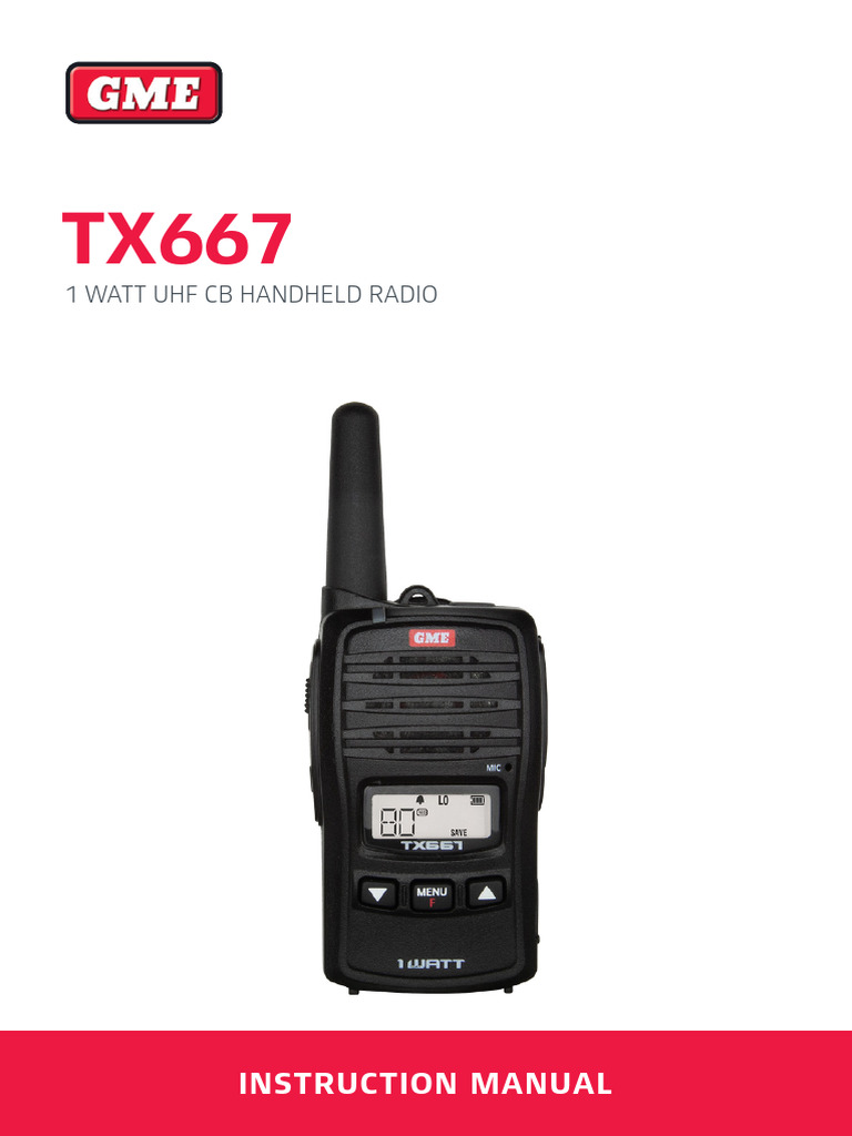 tx667 Im | PDF | Battery Charger | Radio