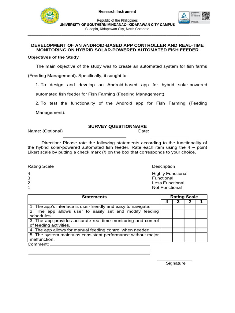 QUESTIONNAIRE-PADERNILLA, RJ | PDF