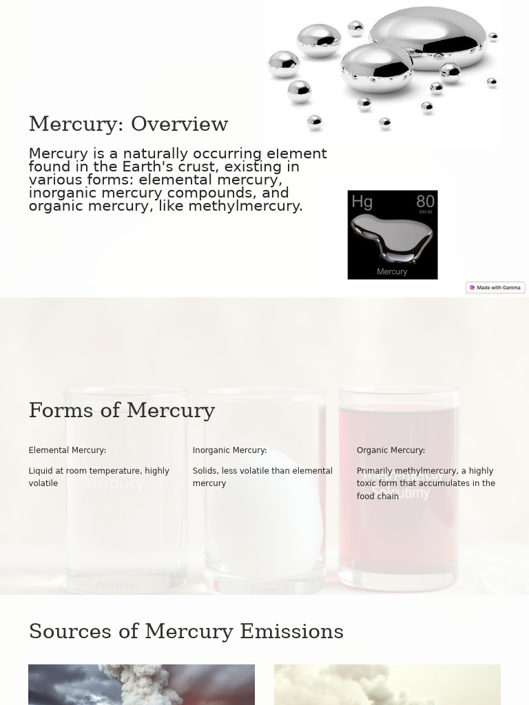 Understanding Mercury Exposure Risks | PDF | Mercury (Element) | Air ...