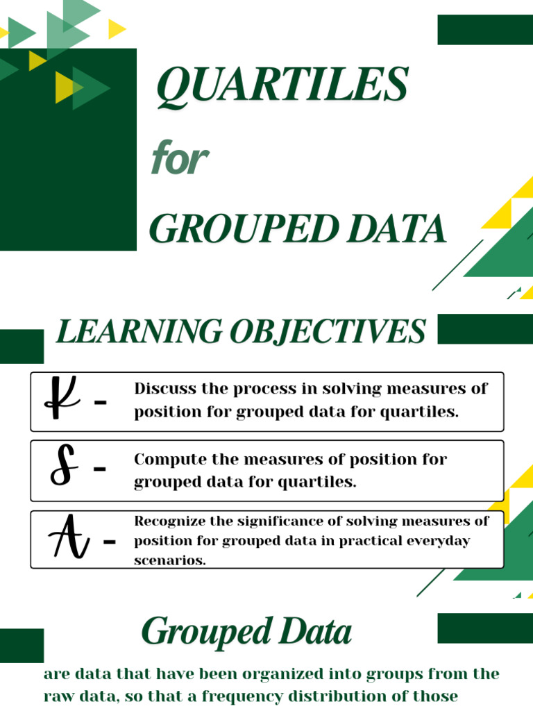 QUARTILES-FOR-GROUPED-DATA | PDF