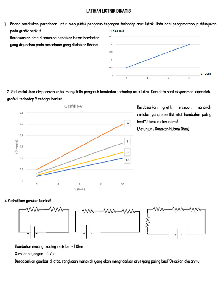 Latihan Listrik Dinamis | PDF