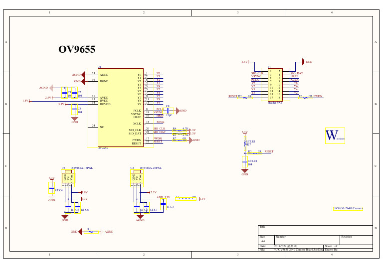 OV9655 Camera Board Schematic | PDF