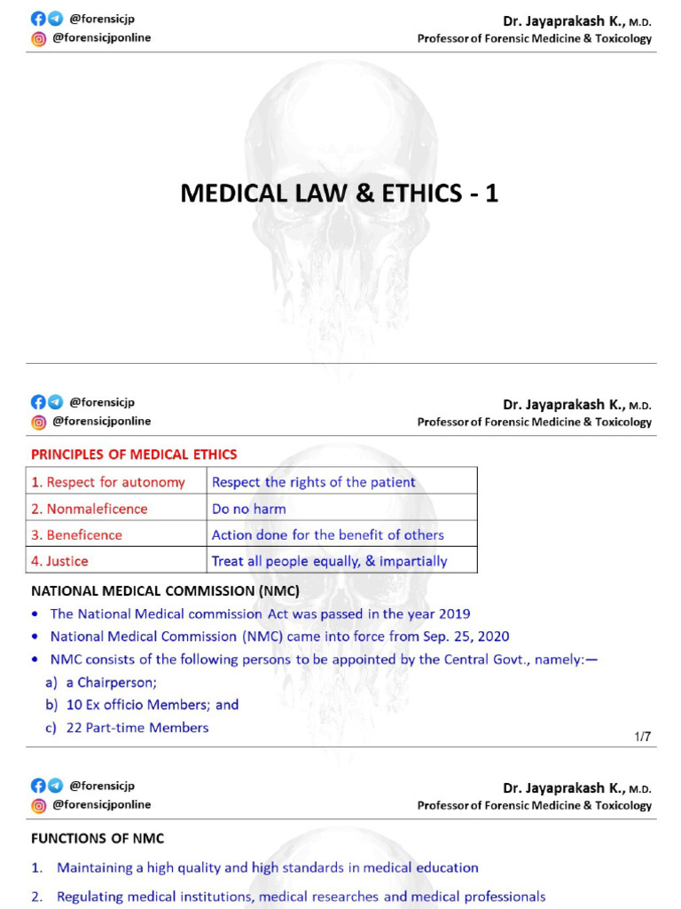 Medical Law & Ethics | PDF