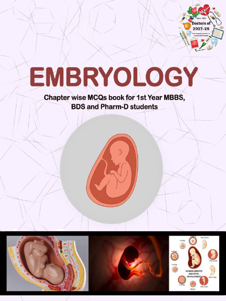 Embryology Chapter Wise MCQ Book (Review) | PDF