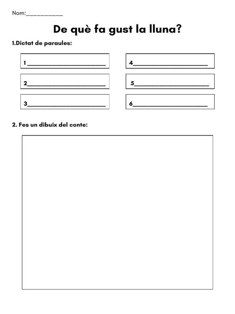 De Què Fa Gust La Lluna | PDF