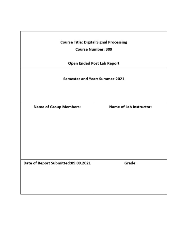 309 Open Ended 2 | PDF | Computing | Signal Processing