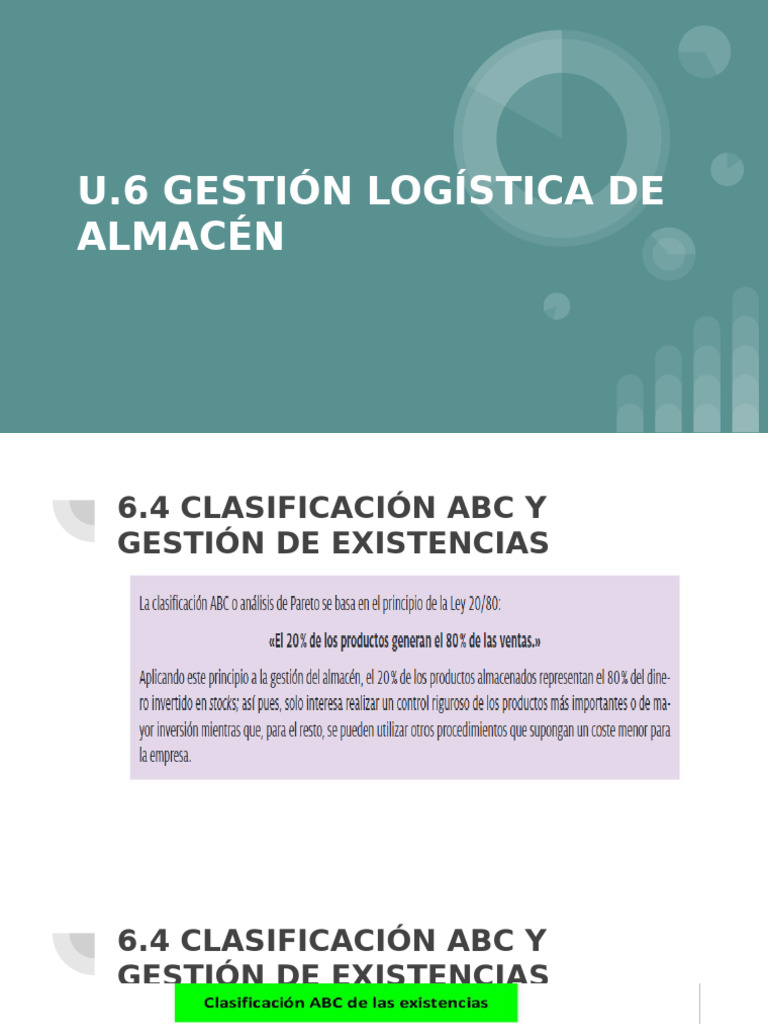 Logistica Tema 6 | PDF