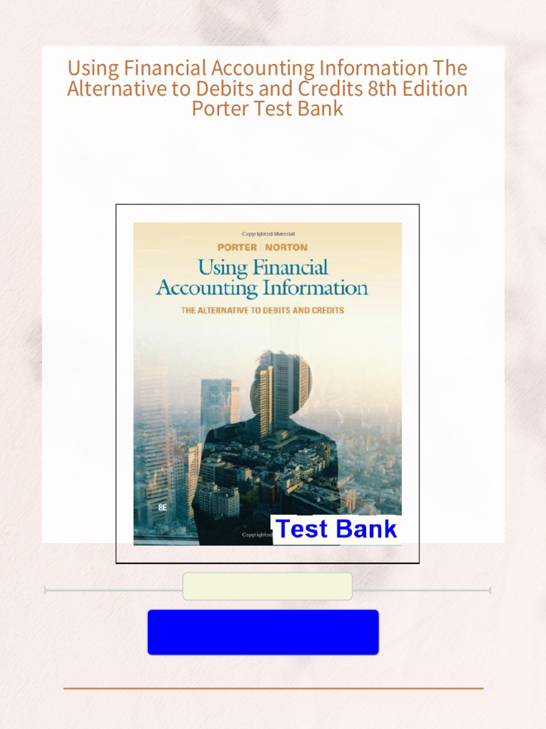 Using Financial Accounting Information The Alternative to Debits and ... Using Financial Accounting Information The Alternative to Debits and ...