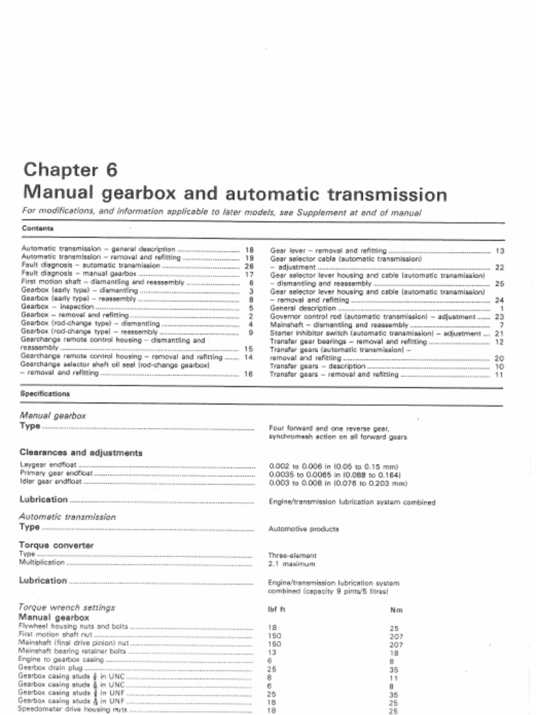 Haynes_Manual_Gearbox | PDF