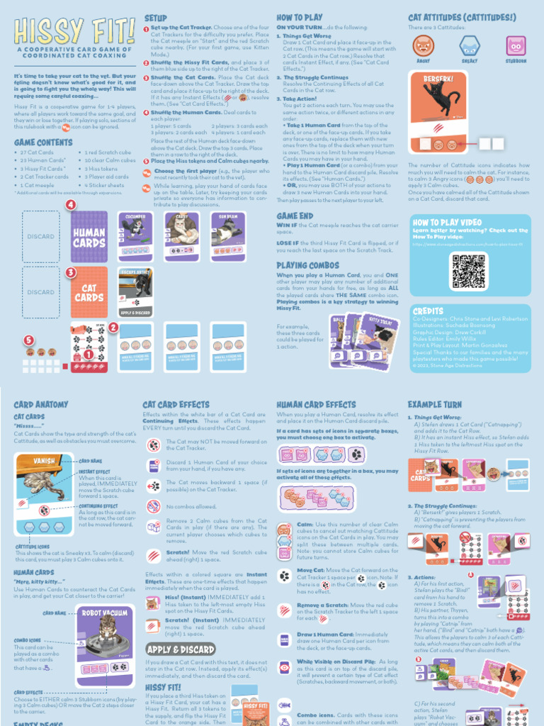 Hissy Fit Rulebook V1 0 - Published | PDF | Card Games | Games Of Mental Skill