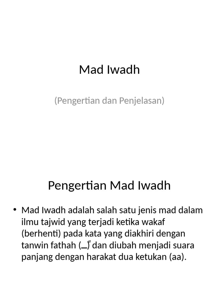 Mad Iwadh Presentation | PDF
