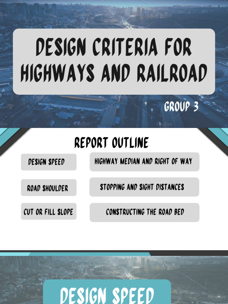 Group 3 - Design Criteria (English Unit) | PDF | Road | Lane