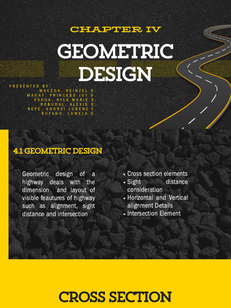 Group 4 - Geometric Design | PDF | Traffic | Tangent
