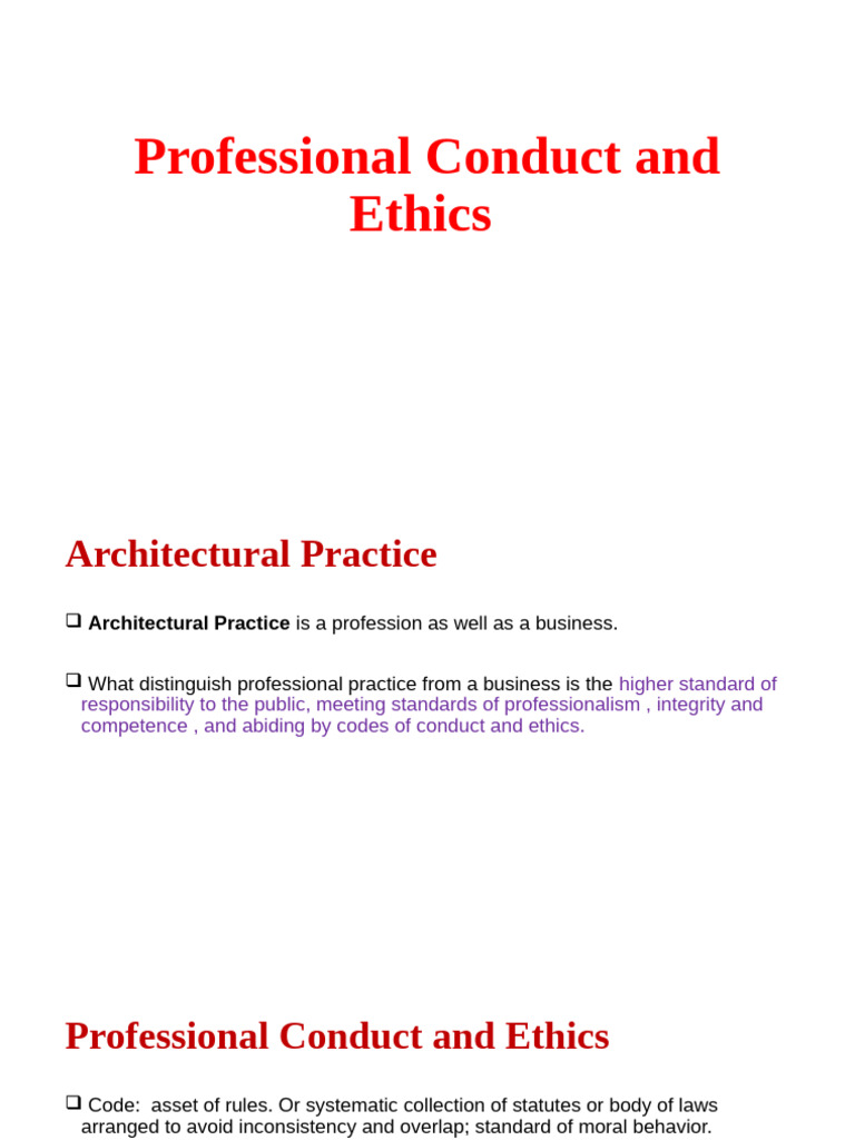 03 - Professional Conduct & Ethics | PDF | Conflict Of Interest ...