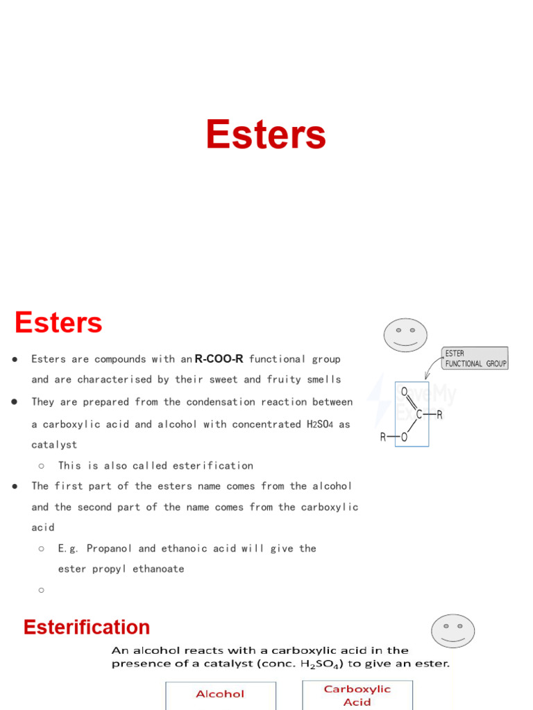Understanding Esters: Properties and Uses | PDF