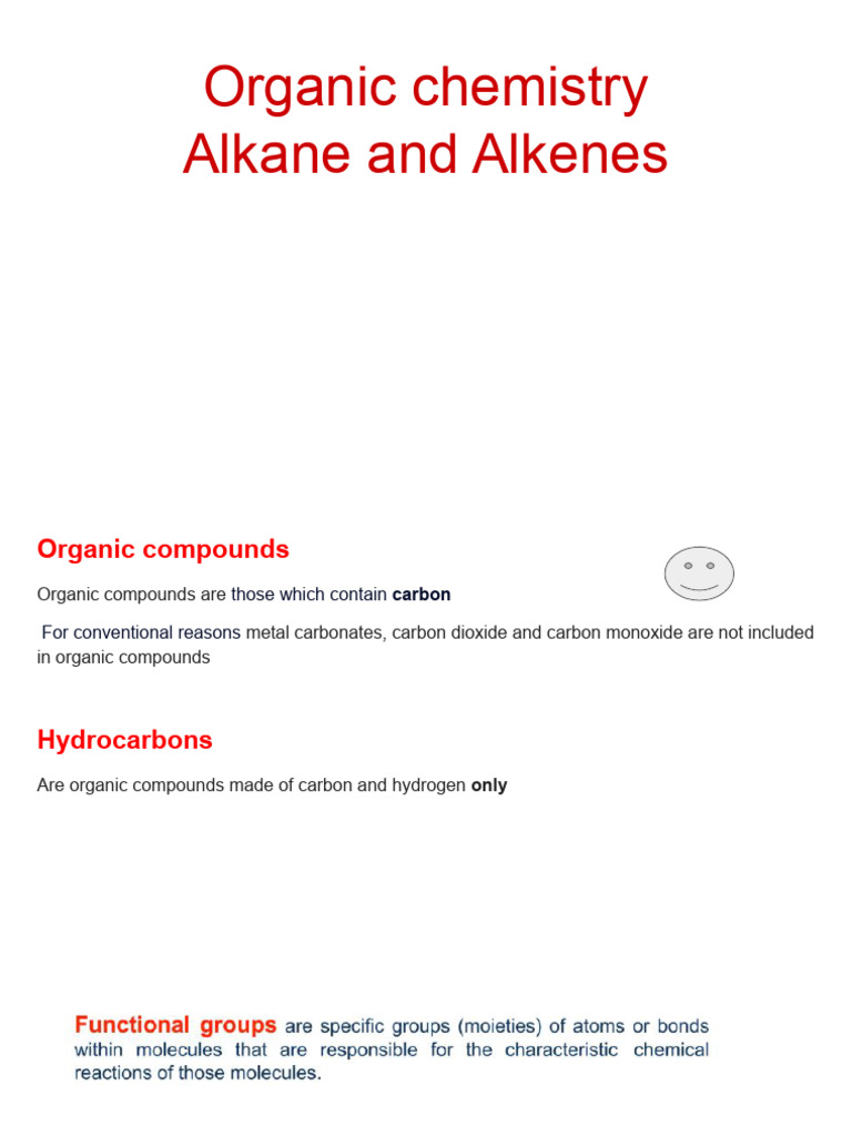 Intro to Alkanes and Alkenes | PDF