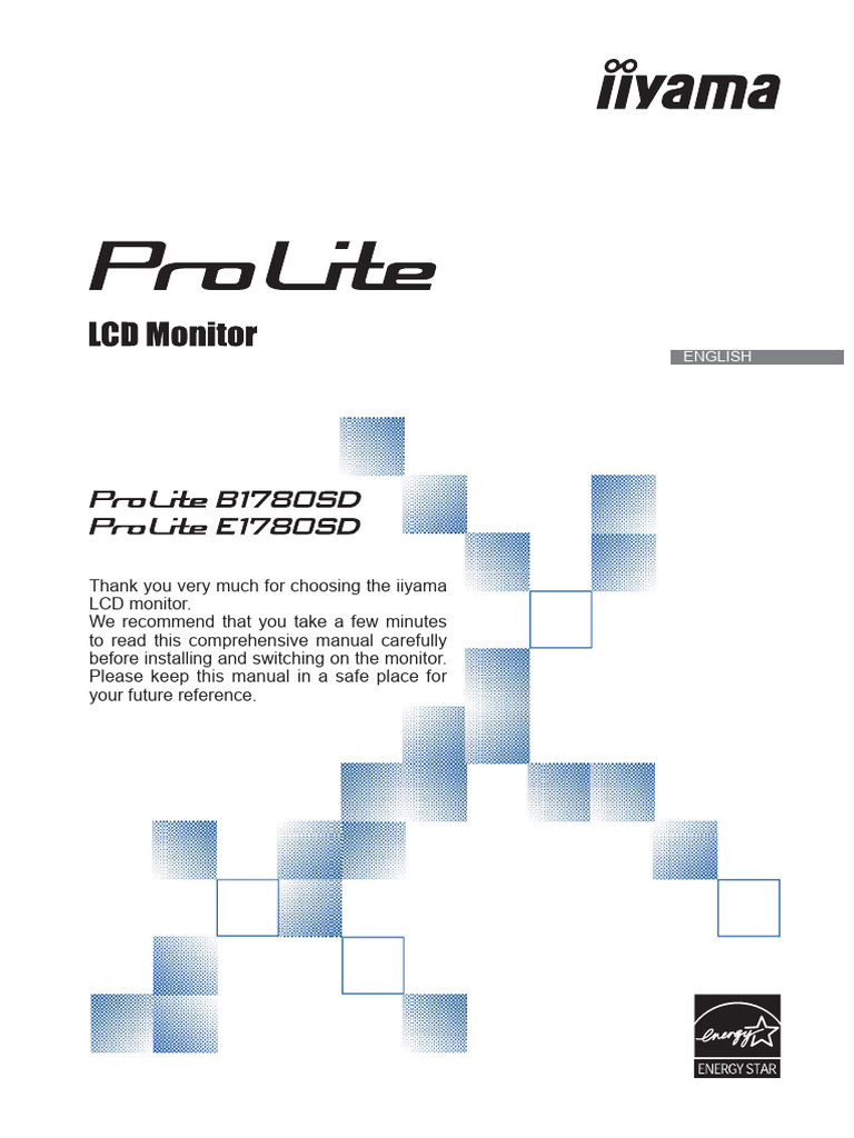 B - E1780SD Usermanual e Revh | PDF | Display Resolution | Computer Monitor