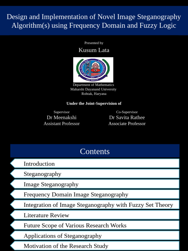 Design And Implementation Of Novel Image Steganography Algorithm S 1 1 Pdf Fuzzy Logic