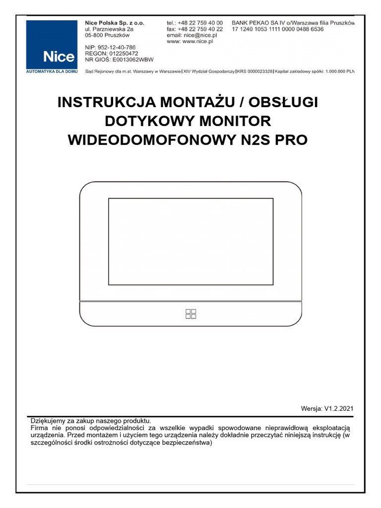 Monitor PRO TWO | PDF