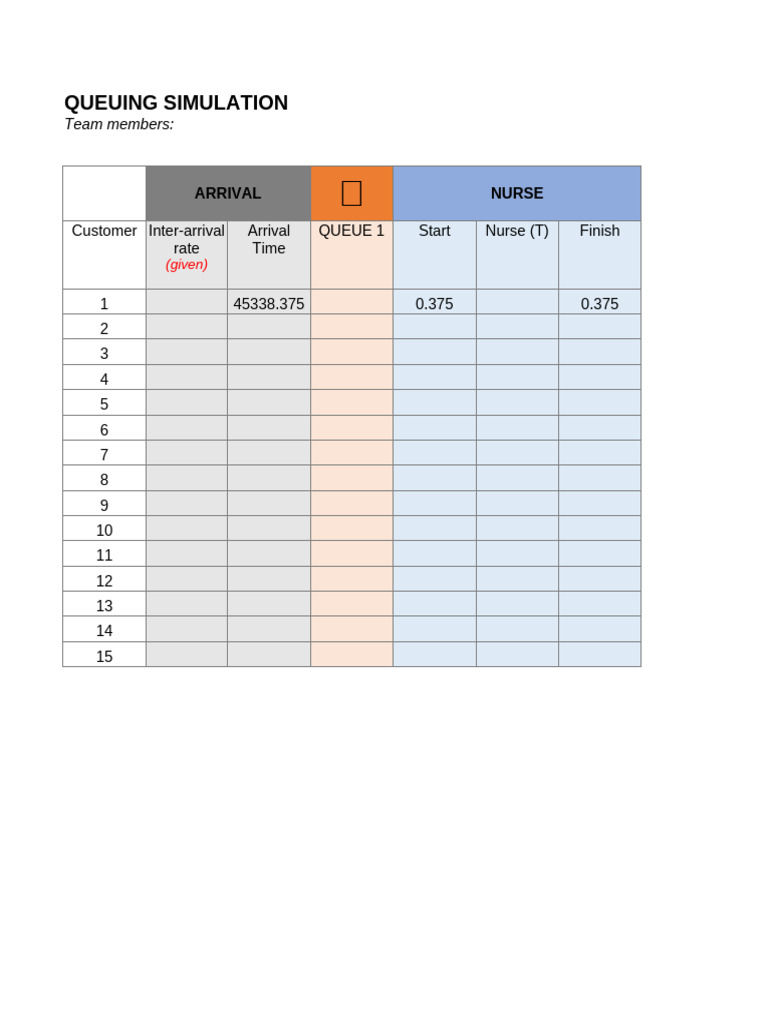 Queuing Number Template Overview | PDF