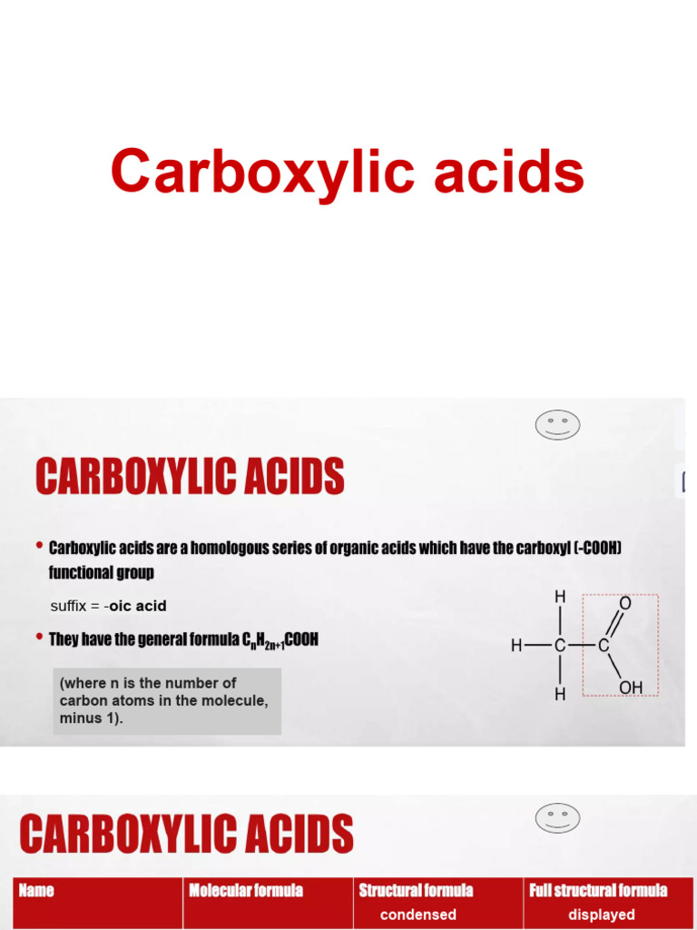 Carboxylic Acids | PDF