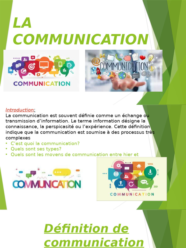 Communication | PDF | la communication | Informations