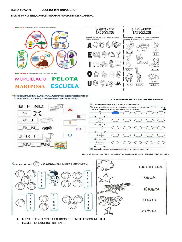 ¡TAREA SEMANAL SIMPLE 2 | PDF