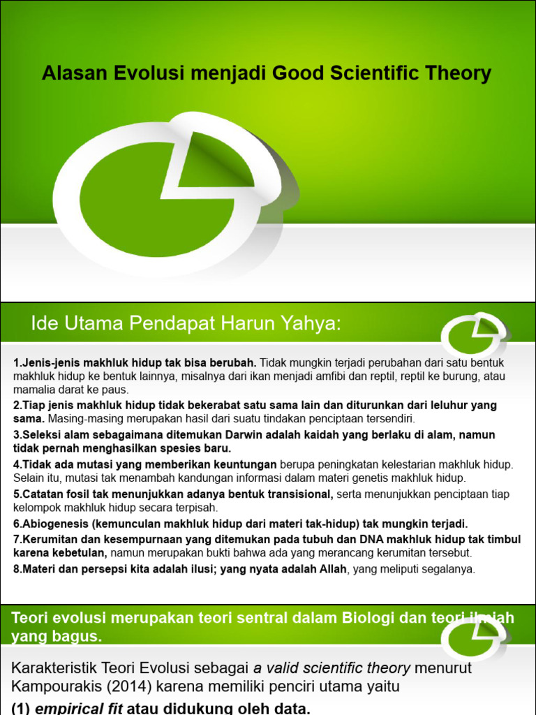 Evolusi - Good Scientific Theory | PDF