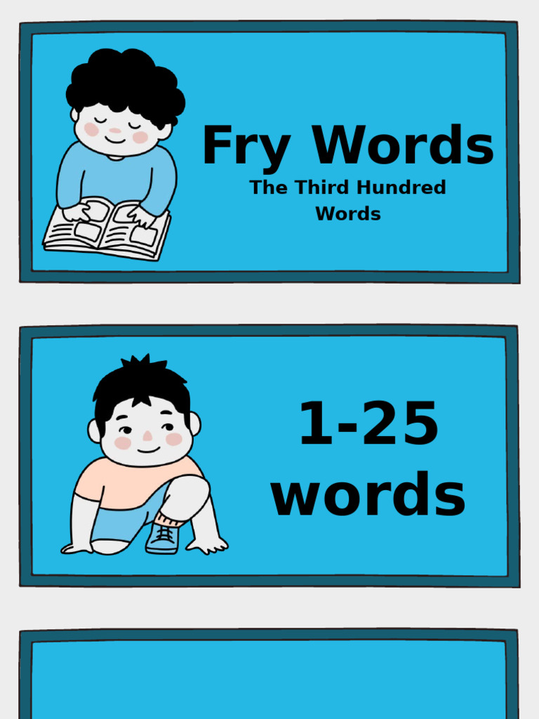 Fry Words: Third Hundred List | PDF