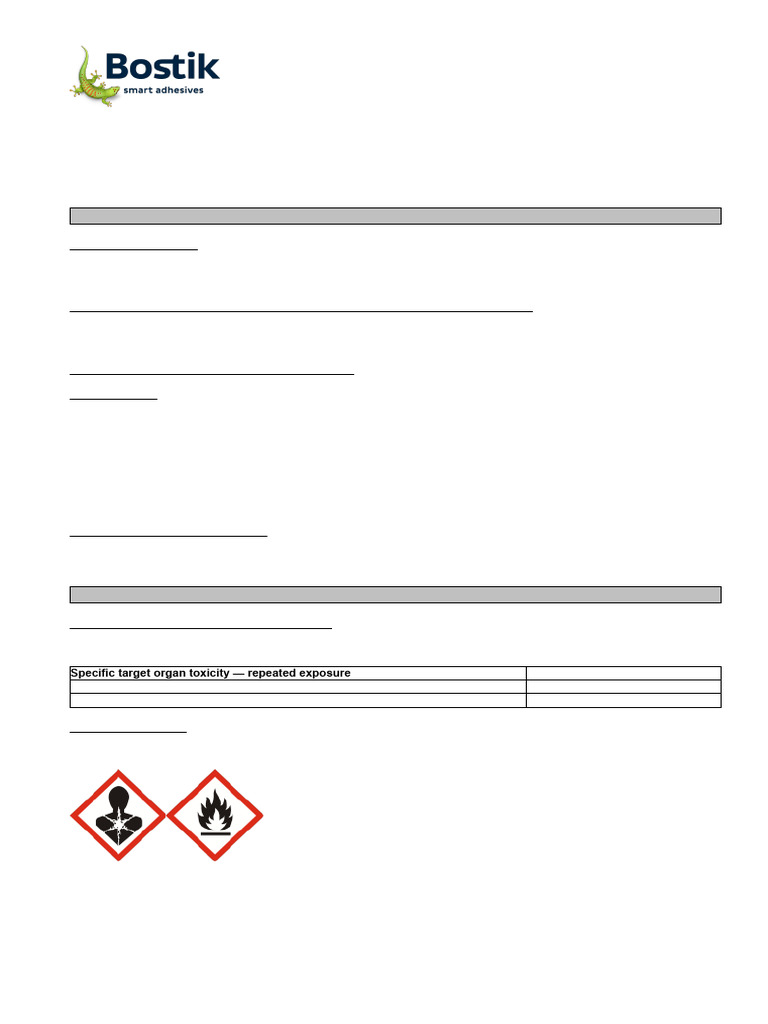 Bostik Bituminous Mastic Safety Data Sheet | PDF | Dangerous Goods ...