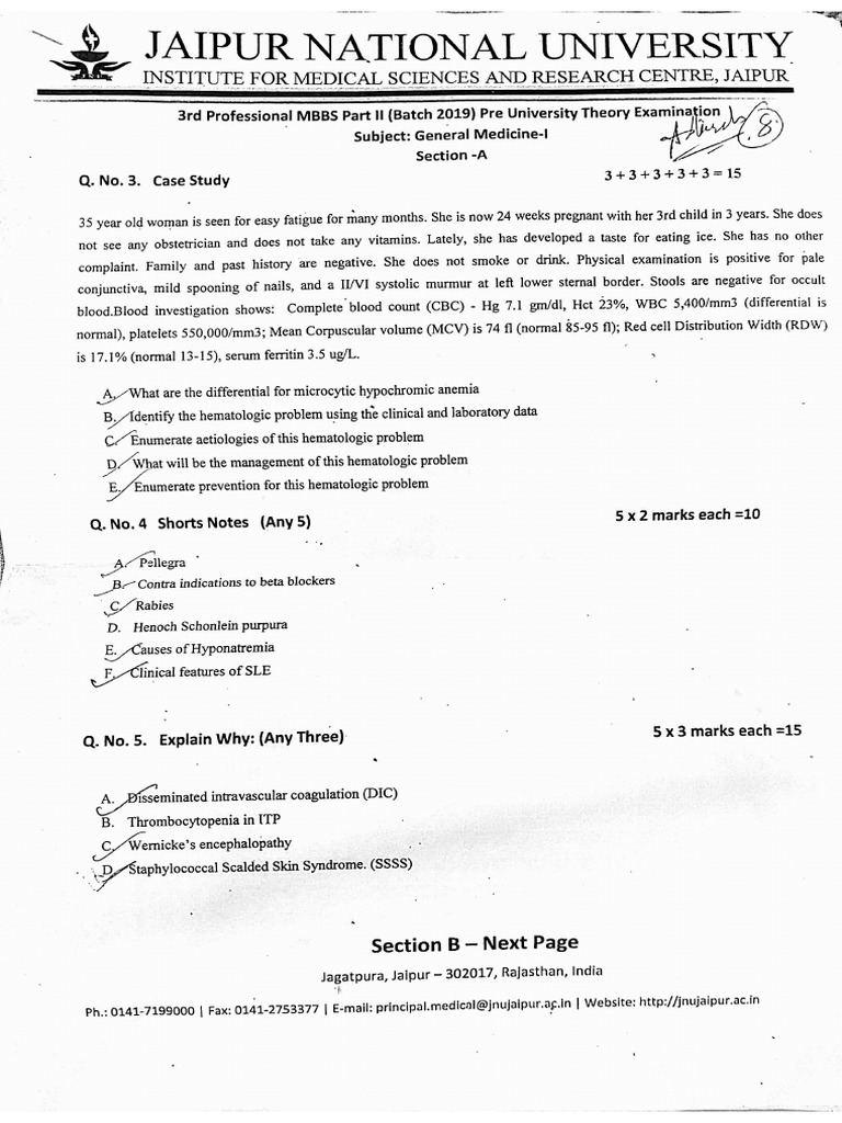 2019 Final Yr PUC-UC-1 | PDF