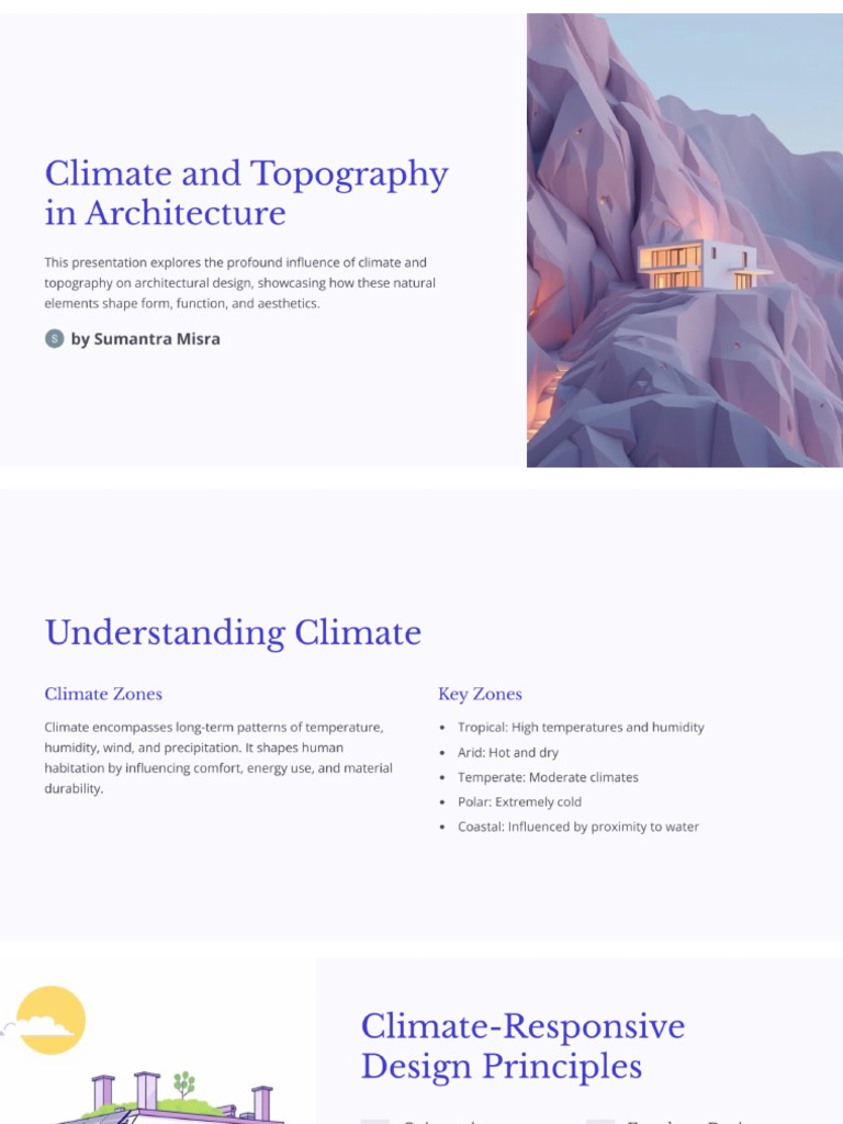 Climate and Topography in Architecture | PDF