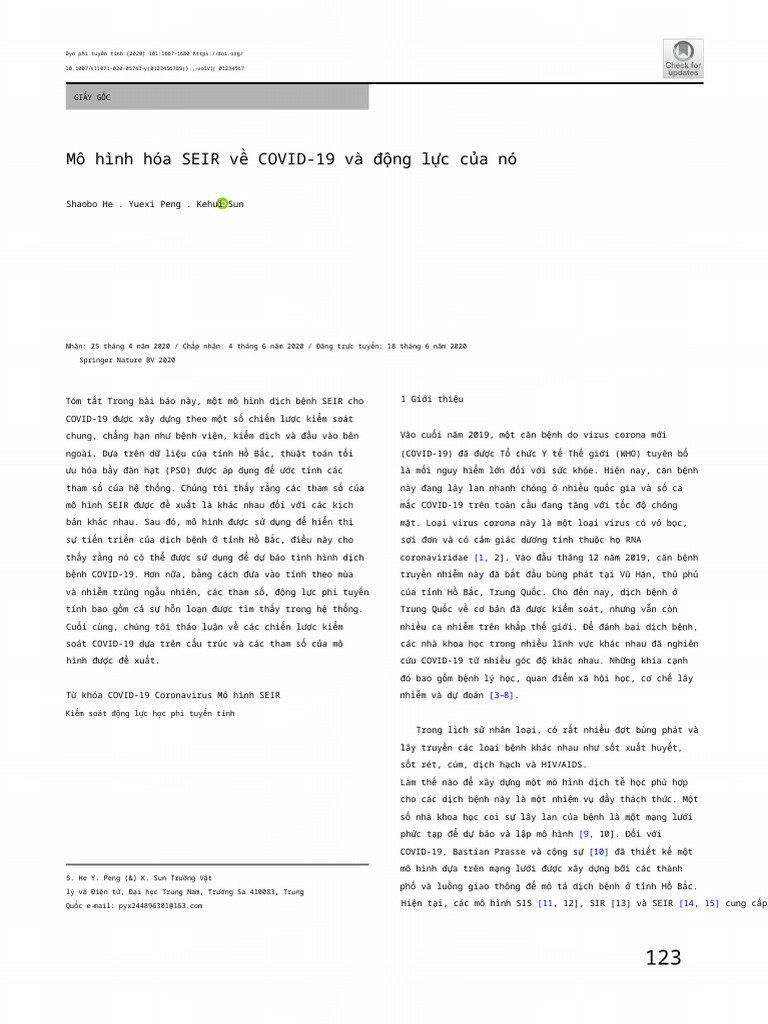 model SEIR tv | PDF