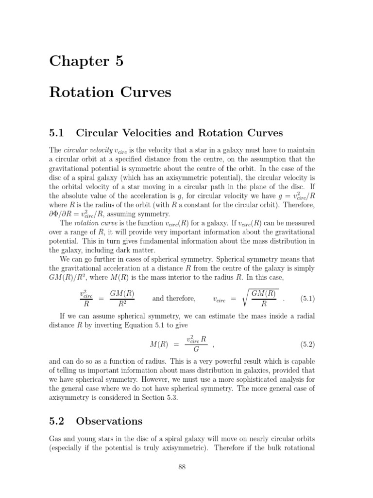 Understanding Galaxy Rotation Curves | PDF | Galaxy | Milky Way