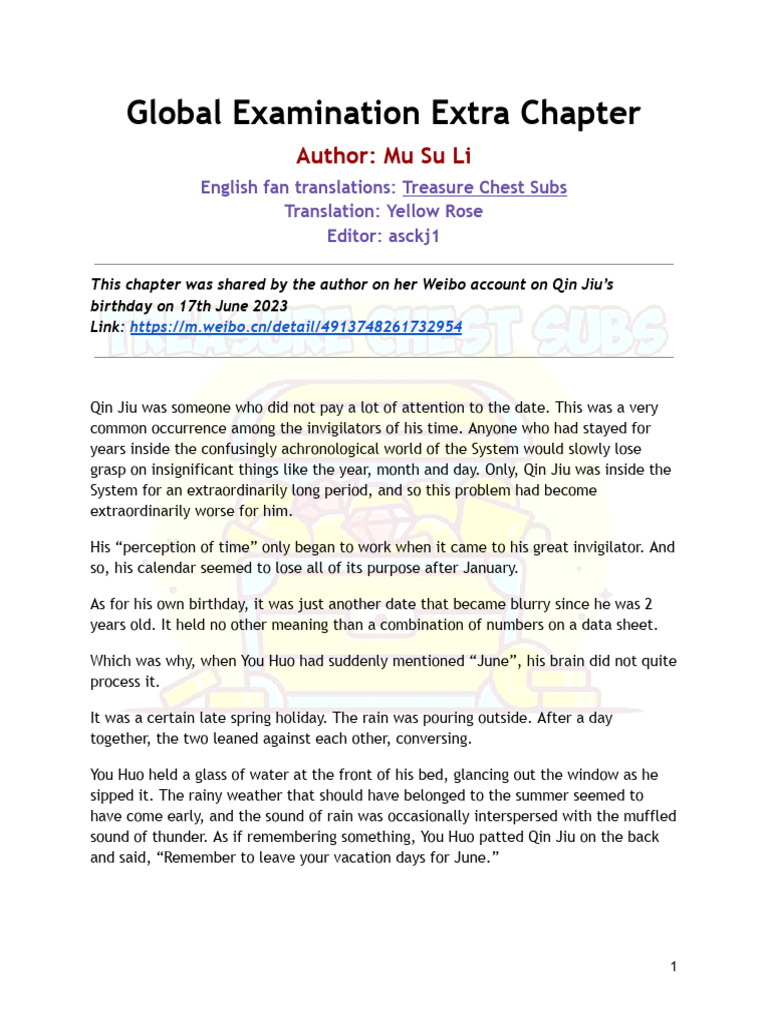 Global Examination Extra Chapter | PDF