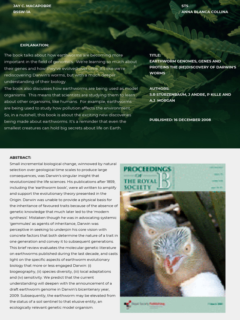 FORM | PDF | Heredity | Evolution