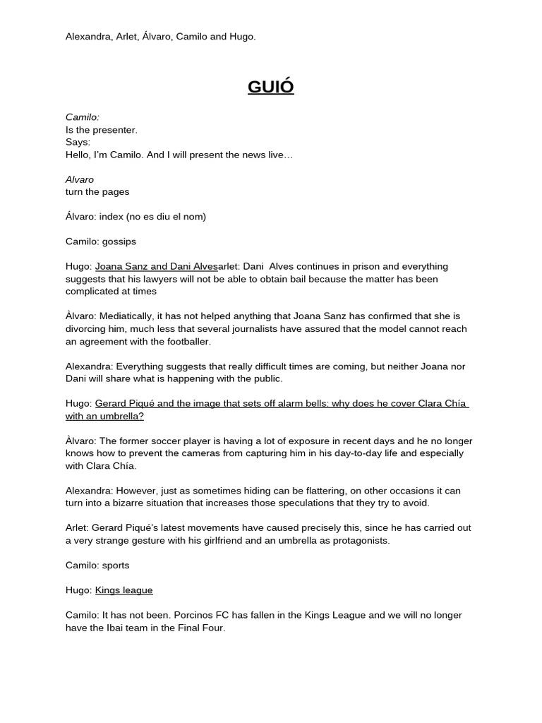 Guio Angles Presentador | PDF