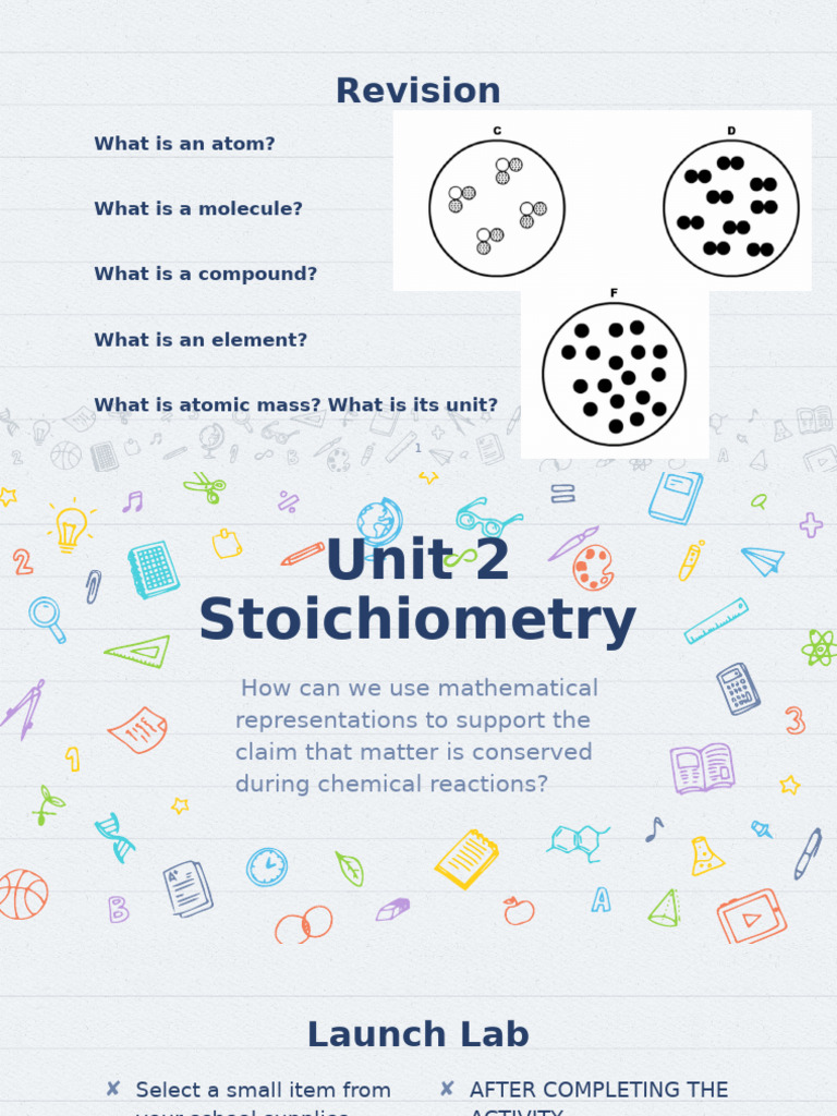 M9 L1 2 3 Measuring Matter Mass and Moles Moles of Compounds | PDF ...