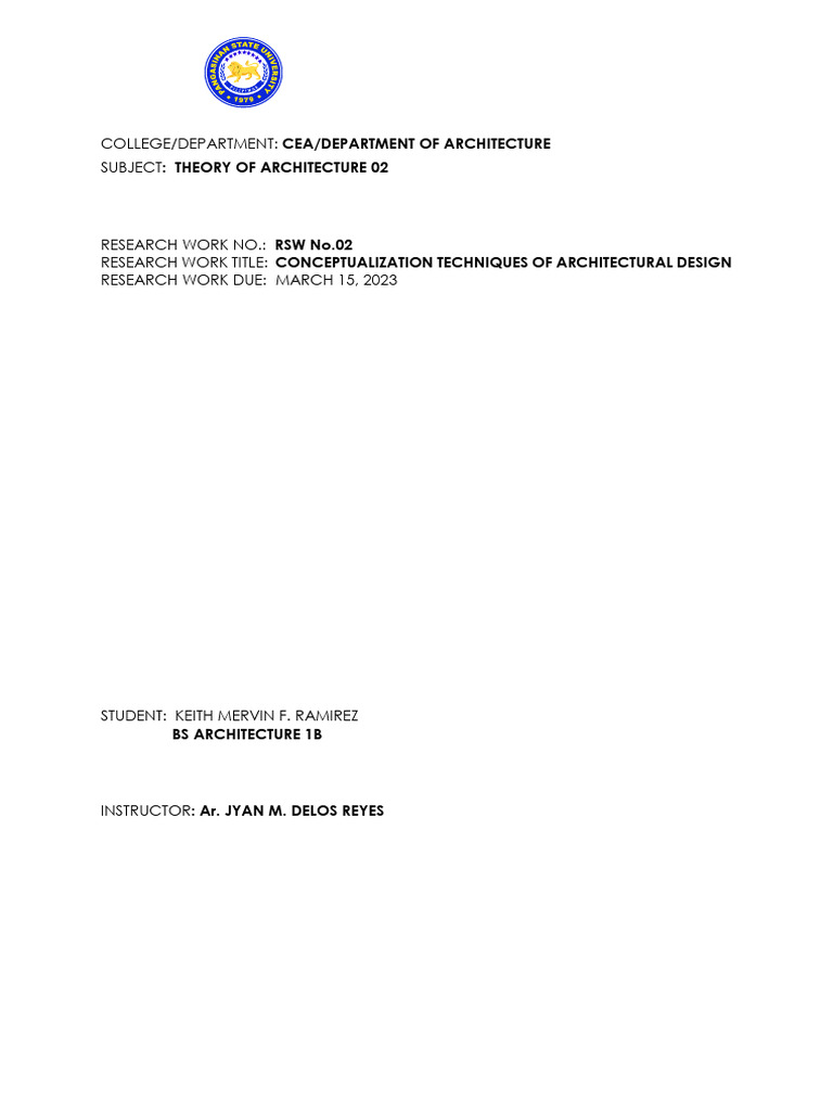 Architectural Design Conceptualization Techniques | PDF | Concept | System