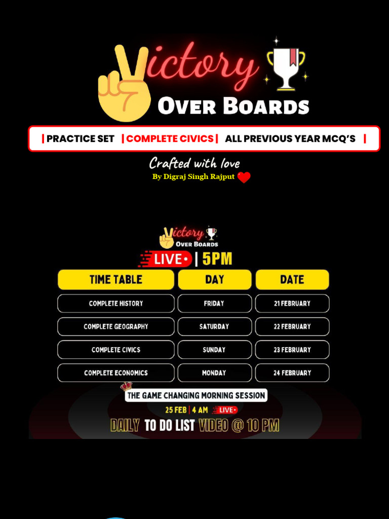 Civics All Previous Years MCQ PDF | PDF | Separation Of Powers ...