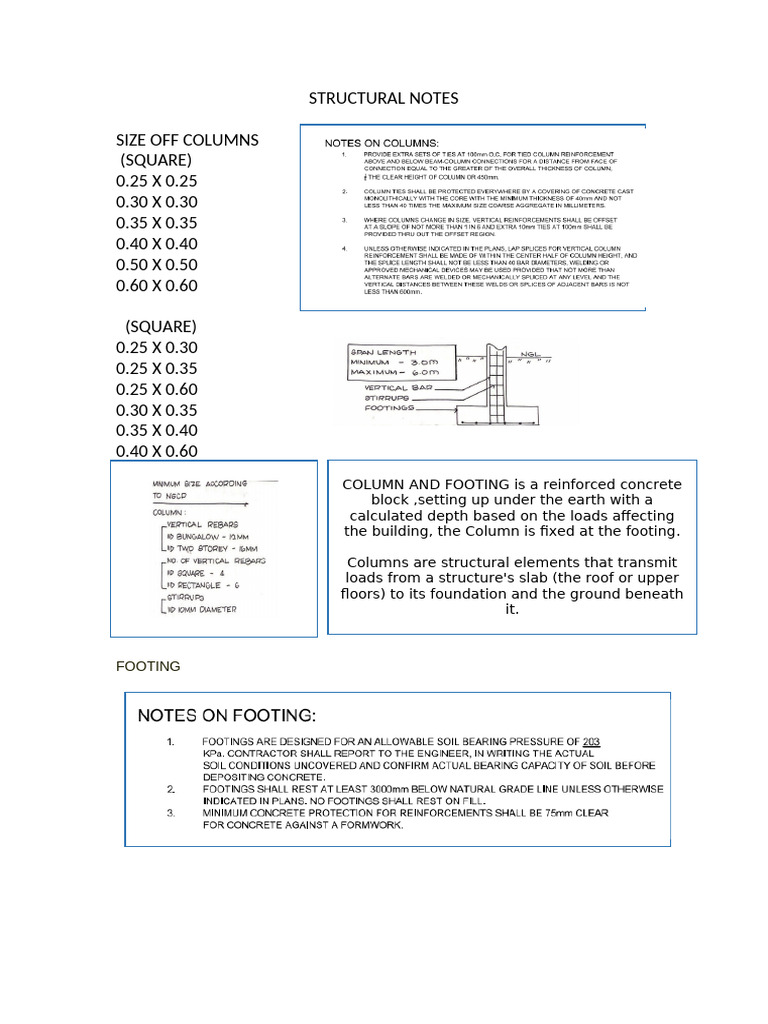 Structural Notes | PDF