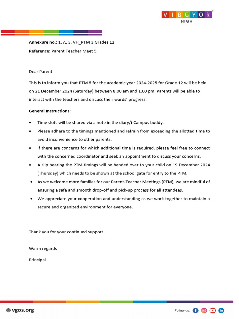 Annexure 1. A. 3. VH - PTM 5 Grade 12 | PDF
