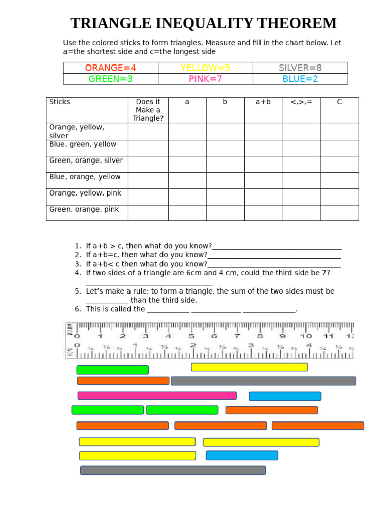Triangle Inequality Exploration | PDF