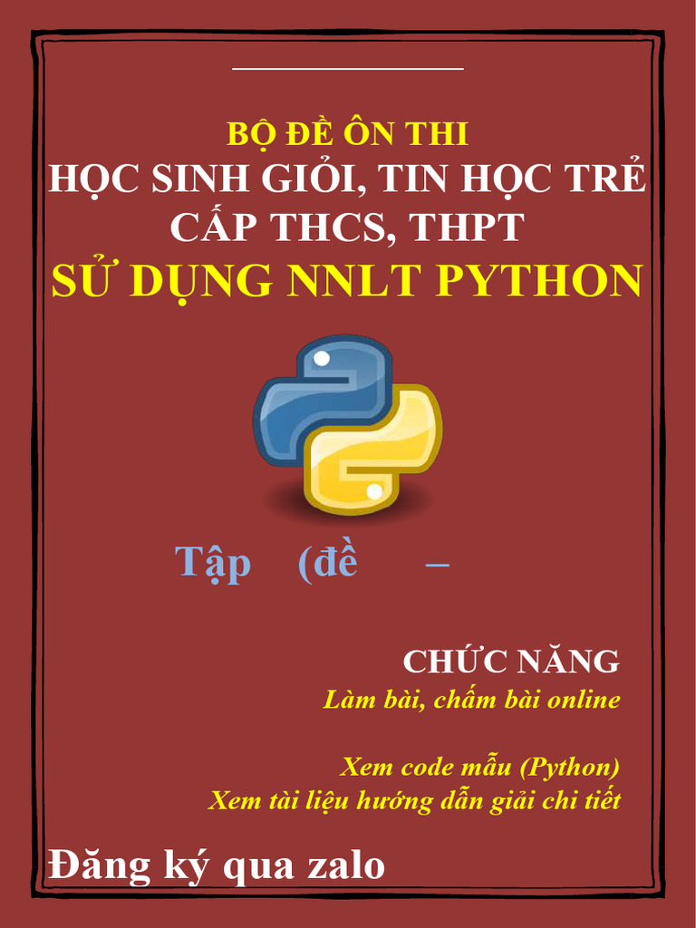 BO DE ON THI HSG - PYTHON - TAP 2 de Wa Bia Print | PDF